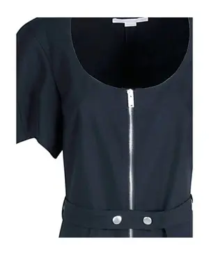 Stella McCartney Wide-leg Jumpsuit With Bubble Sleeves And Belt