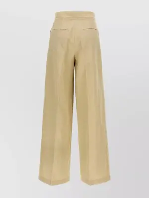 YVES SALOMON Pleated Front Casual Pants - Beige