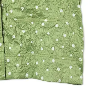 GANNI Crinkled Polka-dot Shirt