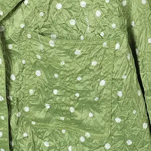 GANNI Crinkled Polka-dot Shirt