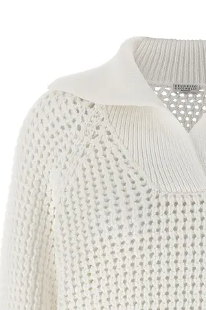 Brunello Cucinelli V-neck Knitted Sweater