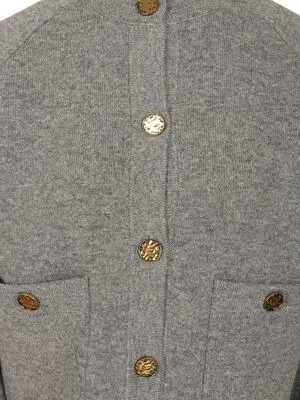 TOTEME Buttoned Knitted Cardigan - Gray