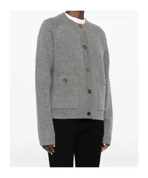 TOTEME Buttoned Knitted Cardigan - Gray