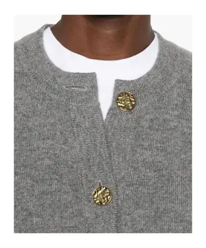 TOTEME Buttoned Knitted Cardigan - Gray