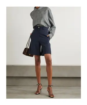 PATOU High-waisted Shorts With Side Pockets