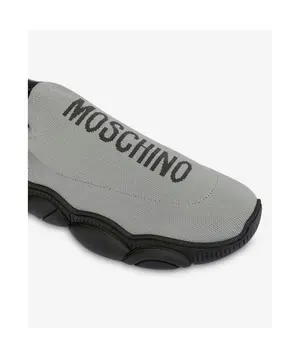 Moschino Intarsia Slip-on Sneakers With Teddy Bear Sole