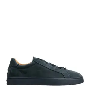 TOD'S Round Toe Lace-up Sneakers - Blue