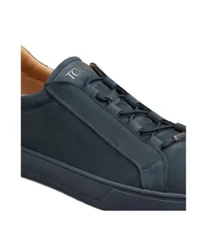 TOD'S Round Toe Lace-up Sneakers - Blue