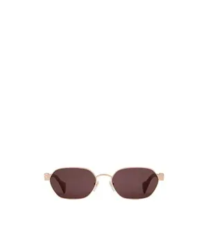 Gucci Gucci Eyewear Oval Frame Sunglasses Red