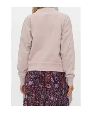 Isabel Marant Étoile Logo-print Mock Neck Sweatshirt - Pink
