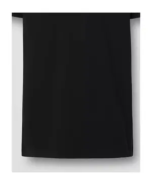 Burberry Logo Embroidered Crewneck T-shirt - Black
