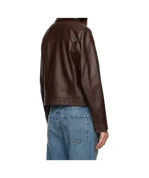 Loulou De Saison Leather Ascot Coat