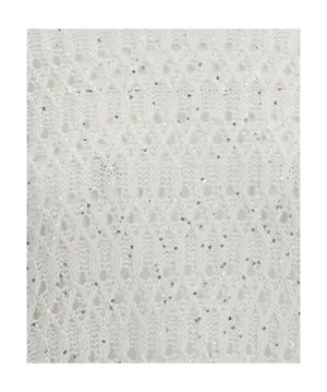 Brunello Cucinelli Sequined Crochet Crewneck Jumper - White