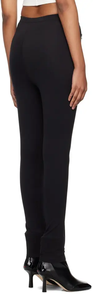 Wardrobe.NYC Zip Cuff Leggings - Black