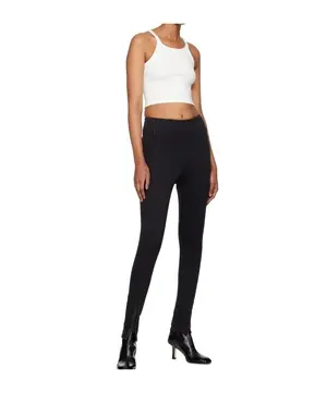 Wardrobe.NYC Zip Cuff Leggings - Black