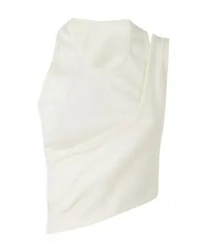 LOW CLASSIC Asymmetrical Ruched Tank Top - No