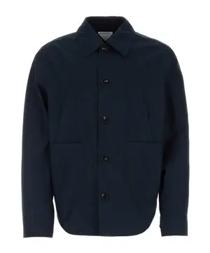 Bottega Veneta Buttoned Overshirt Jacket - Black