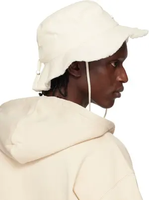 Jacquemus Le Bob Artichaut Canvas Bucket Hat - Off-white