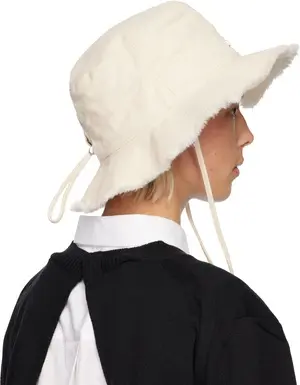 Jacquemus Le Bob Artichaut Canvas Bucket Hat - Off-white