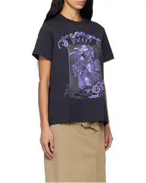 GANNI Graphic Printed Crewneck T-shirt