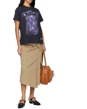 GANNI Graphic Printed Crewneck T-shirt