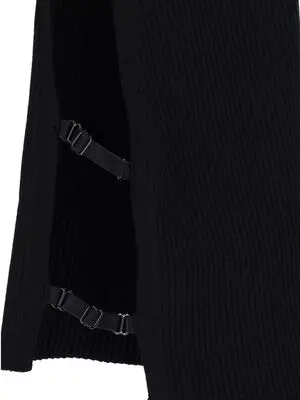 COURREGES Embroidered Ribbed Cropped Top