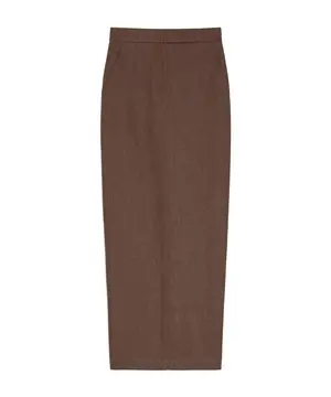 Max Mara Pianosa Button Detailed Back-slit Maxi Skirt