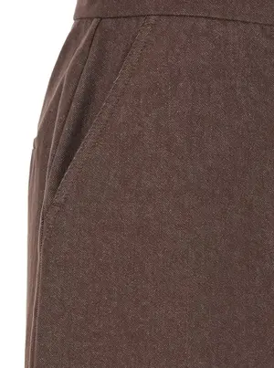 Max Mara Pianosa Button Detailed Back-slit Maxi Skirt