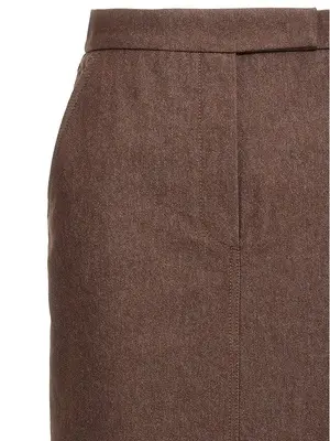 Max Mara Pianosa Button Detailed Back-slit Maxi Skirt