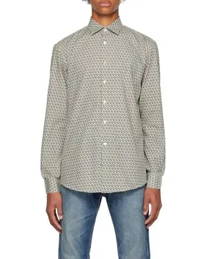 FERRAGAMO Patterned Cotton Shirt