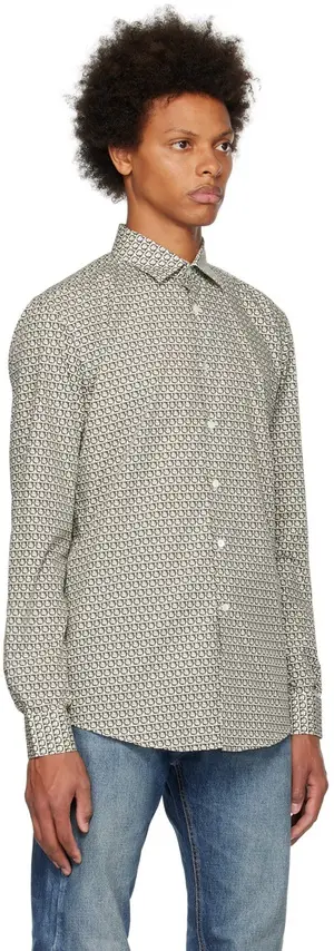 FERRAGAMO Patterned Cotton Shirt
