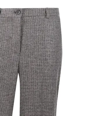 P.a.r.o.s.h Houndstooth Tailored Trousers - Gray