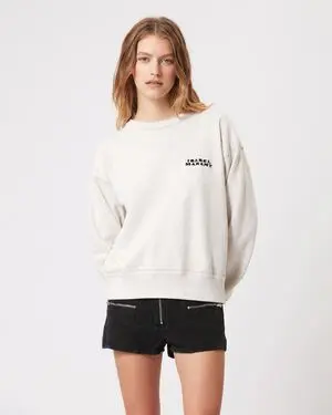 Isabel Marant Étoile Logo Embroidered Crewneck Sweatshirt - Gray