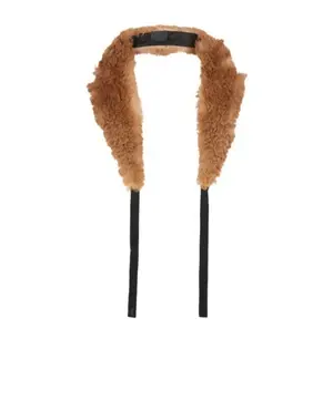 Prada Shearling-bow Scarf