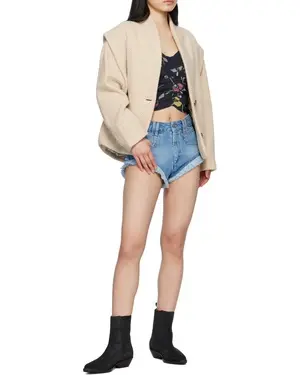 Isabel Marant Étoile Floral Print Puff Sleeve Top