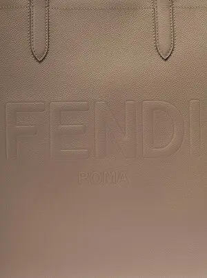 Fendi Embossed Logo Tote Bag