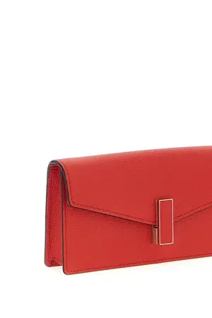 VALEXTRA Iside Envelope Clutch Bag - Red