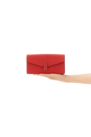 VALEXTRA Iside Envelope Clutch Bag - Red