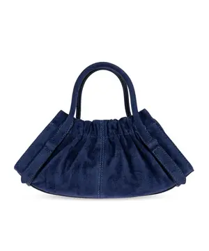 Marc Jacobs Small Cristina Ruched Tote Bag - Blue