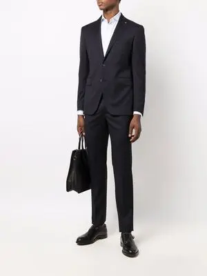 Tagliatore Logo-appliqué Virgin Wool Single-breasted Suit