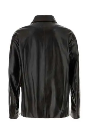 Loewe Button-fastened Leather Jacket
