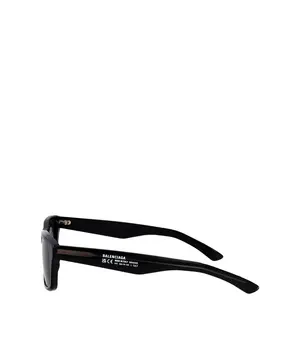Balenciaga Rectangular Frame Sunglasses - Black