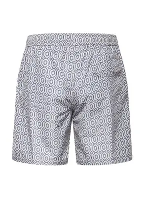 Eleventy Geometric Print Swim Shorts