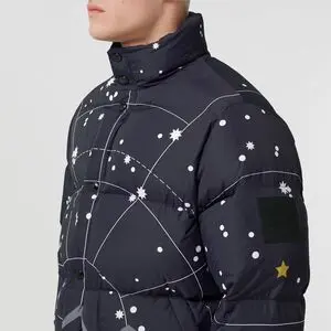 Burberry Geometric Print Puffer Jacket