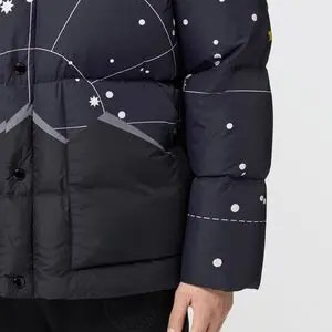 Burberry Geometric Print Puffer Jacket