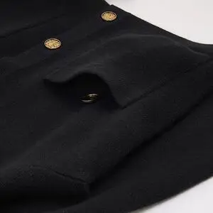 TOTEME Buttoned Knitted Cardigan - Black