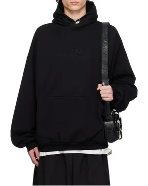 Balenciaga Bb Garderobe Embroidered Hoodie