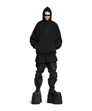 Balenciaga Bb Garderobe Embroidered Hoodie