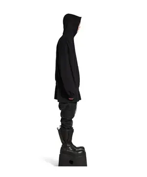 Balenciaga Bb Garderobe Embroidered Hoodie
