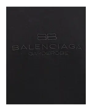 Balenciaga Bb Garderobe Embroidered Hoodie - Black
